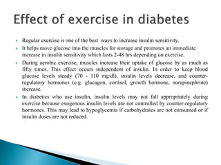 diabetes and exercise, Physiotherapy.pptx