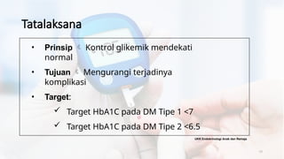 gejala diabetes pada anak di sekolah dan di rumah | PPTX
