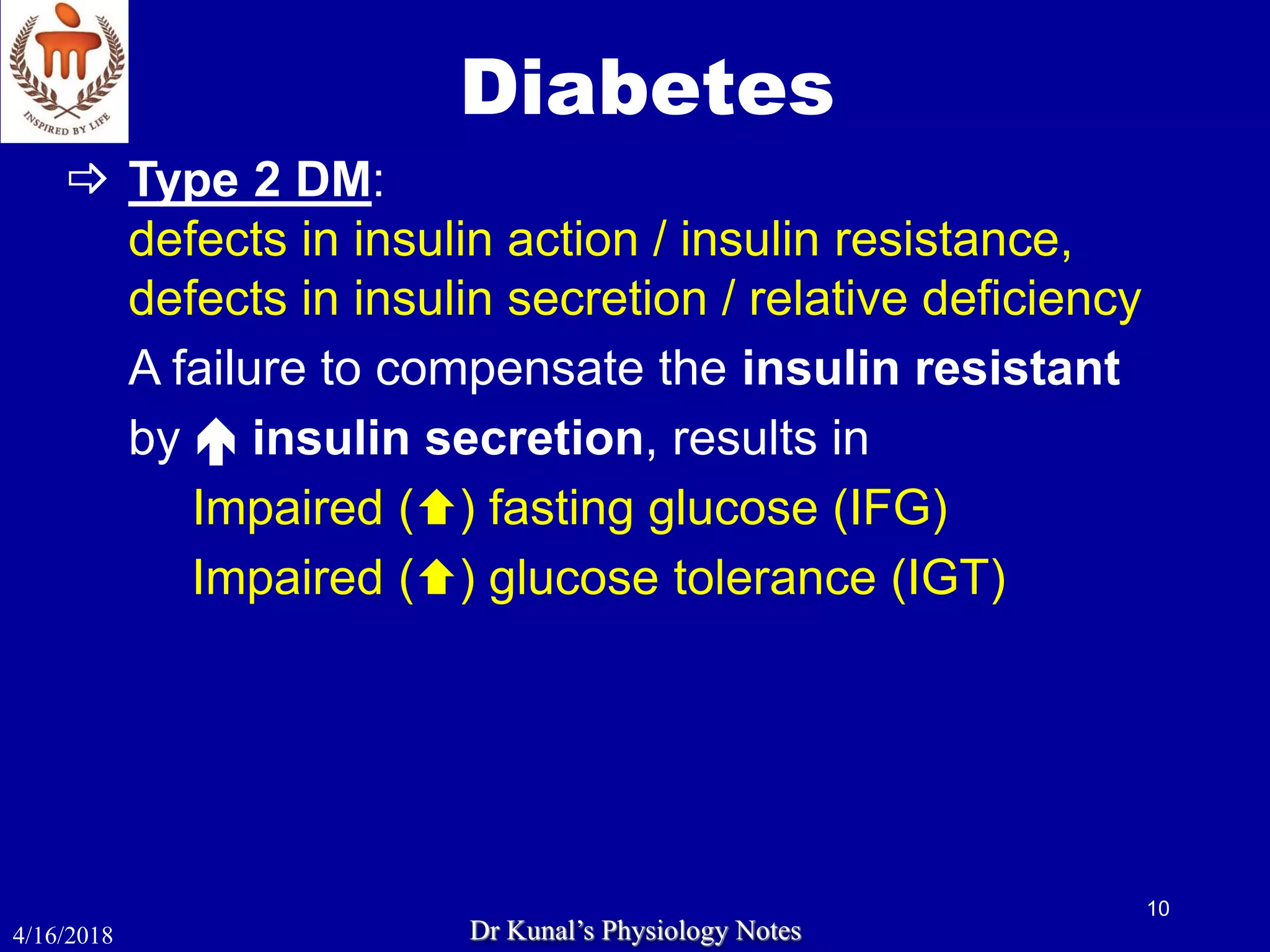 Diabetes (Pathophysiology) by Dr Kunal.pdf