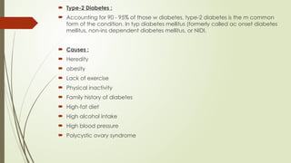 Diabetes mellitus PowerPoint Presentation .pptx