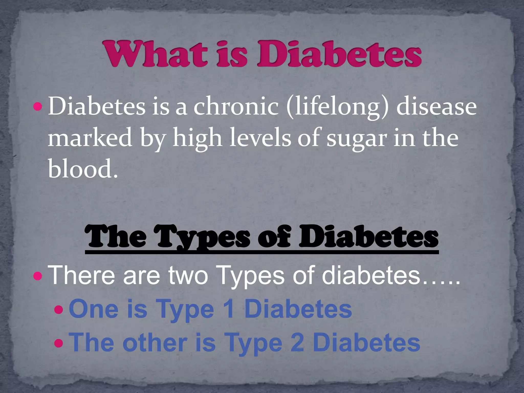 Diabetes ppt | PPTX