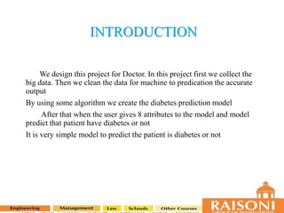 Diabetes prediciton model ppt.ppt
