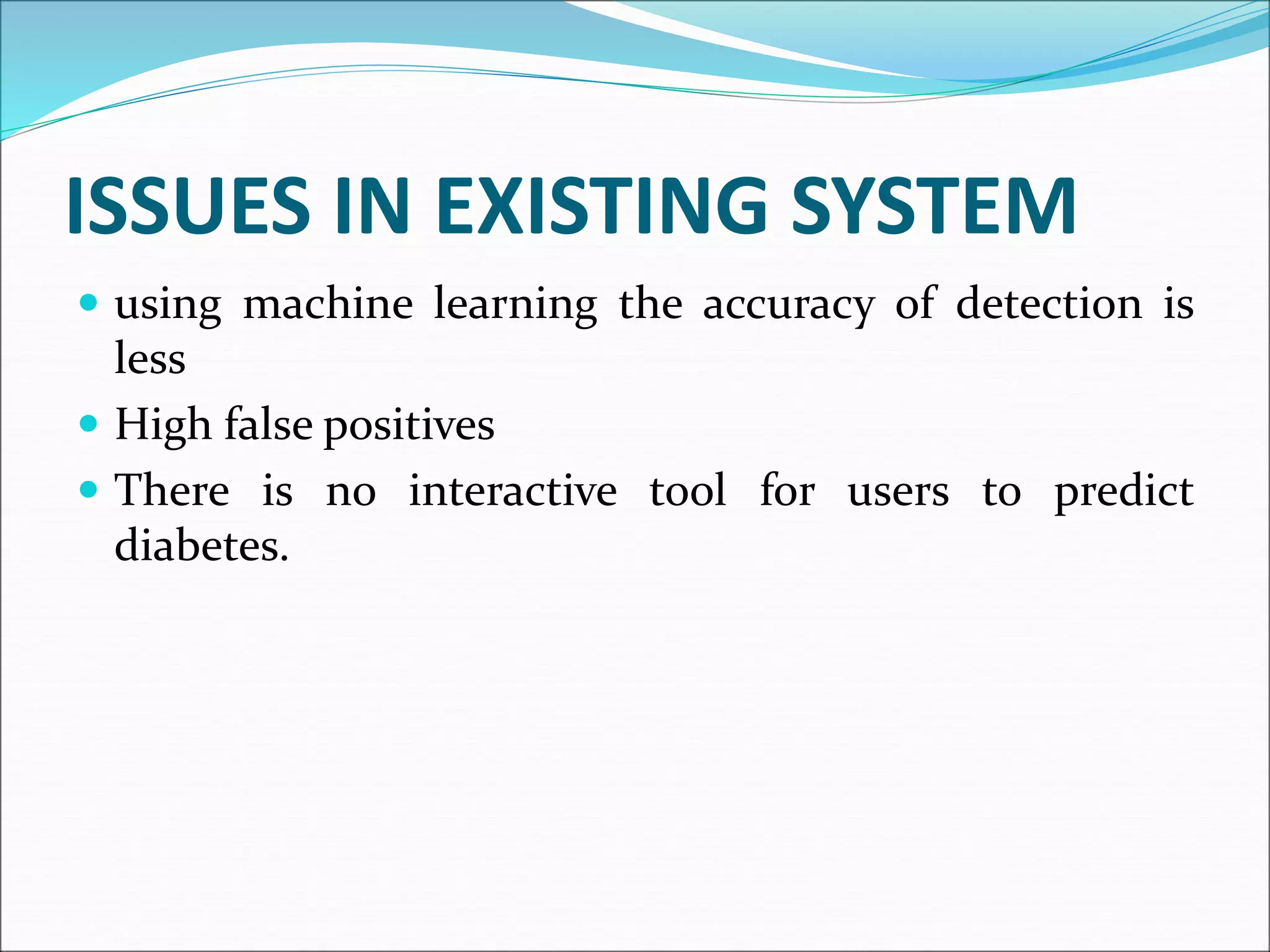 Diabetes prediction using machine learning | PPT