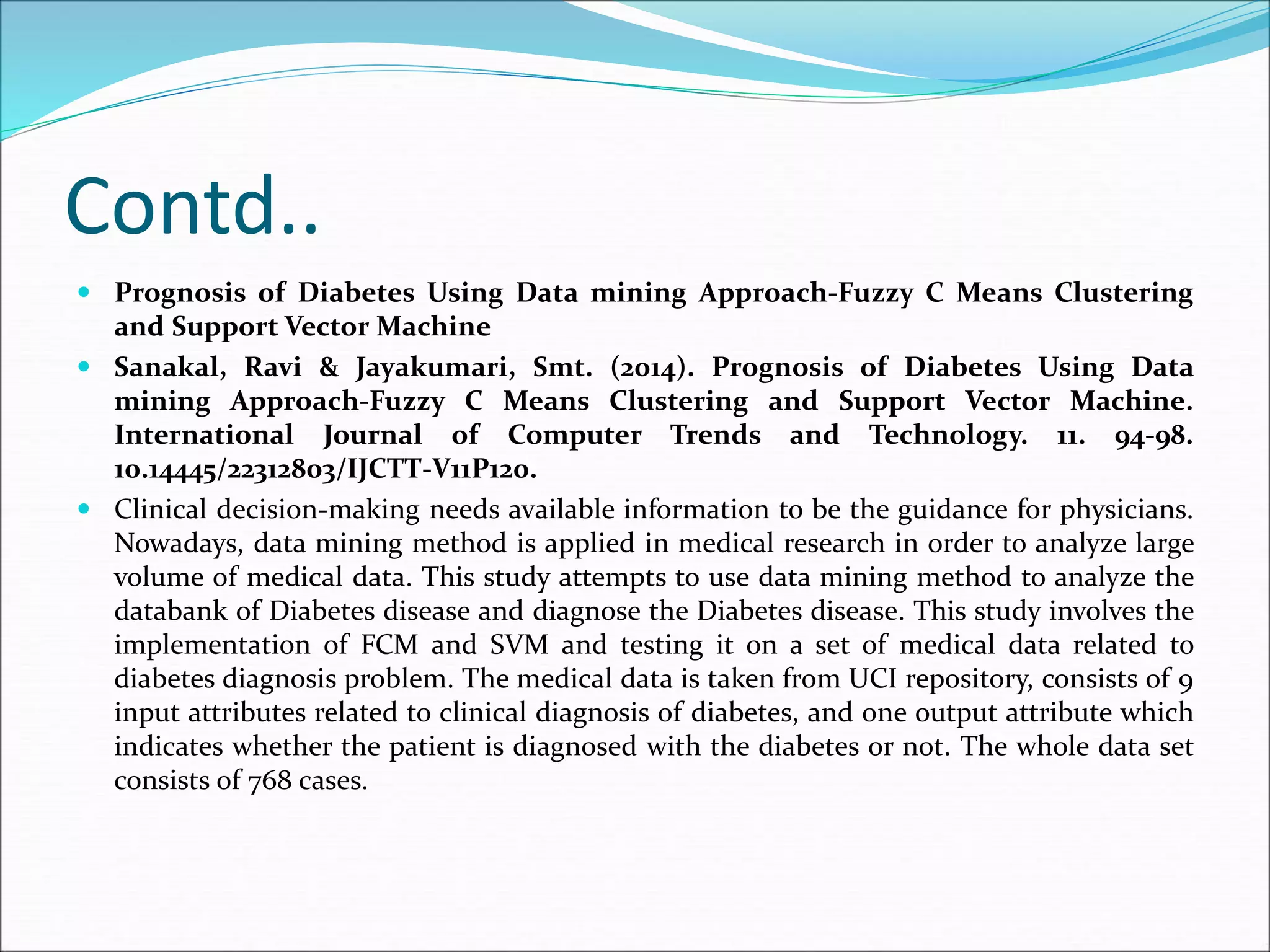 Diabetes Prediction Using Machine Learning Ppt Diabetes Diseases