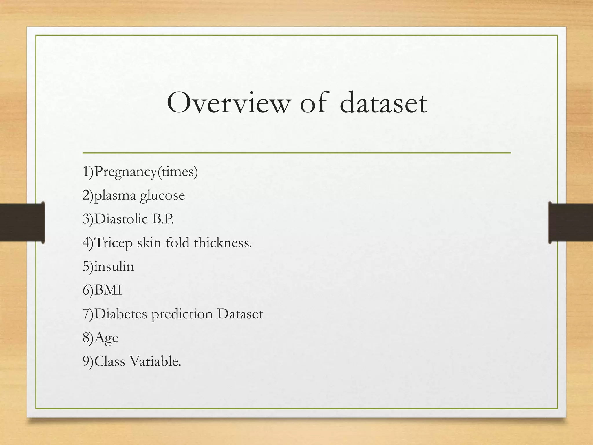 Diabetes prediction with r(using knn) | PPTX