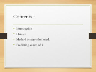 Diabetes prediction with r(using knn) | PPTX