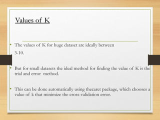 Diabetes prediction with r(using knn) | PPTX