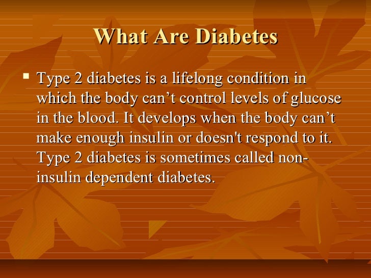 Diabetes presentation