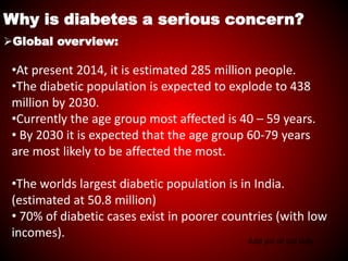 Diabetes presentation 1 complete one | PPTX