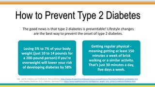 Diabetes Prevention Powerpoint | PPTX