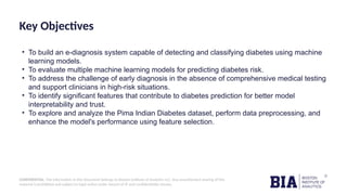 Diabetes Prediction Using Machine Learning: A Data-Driven Approach | PPTX