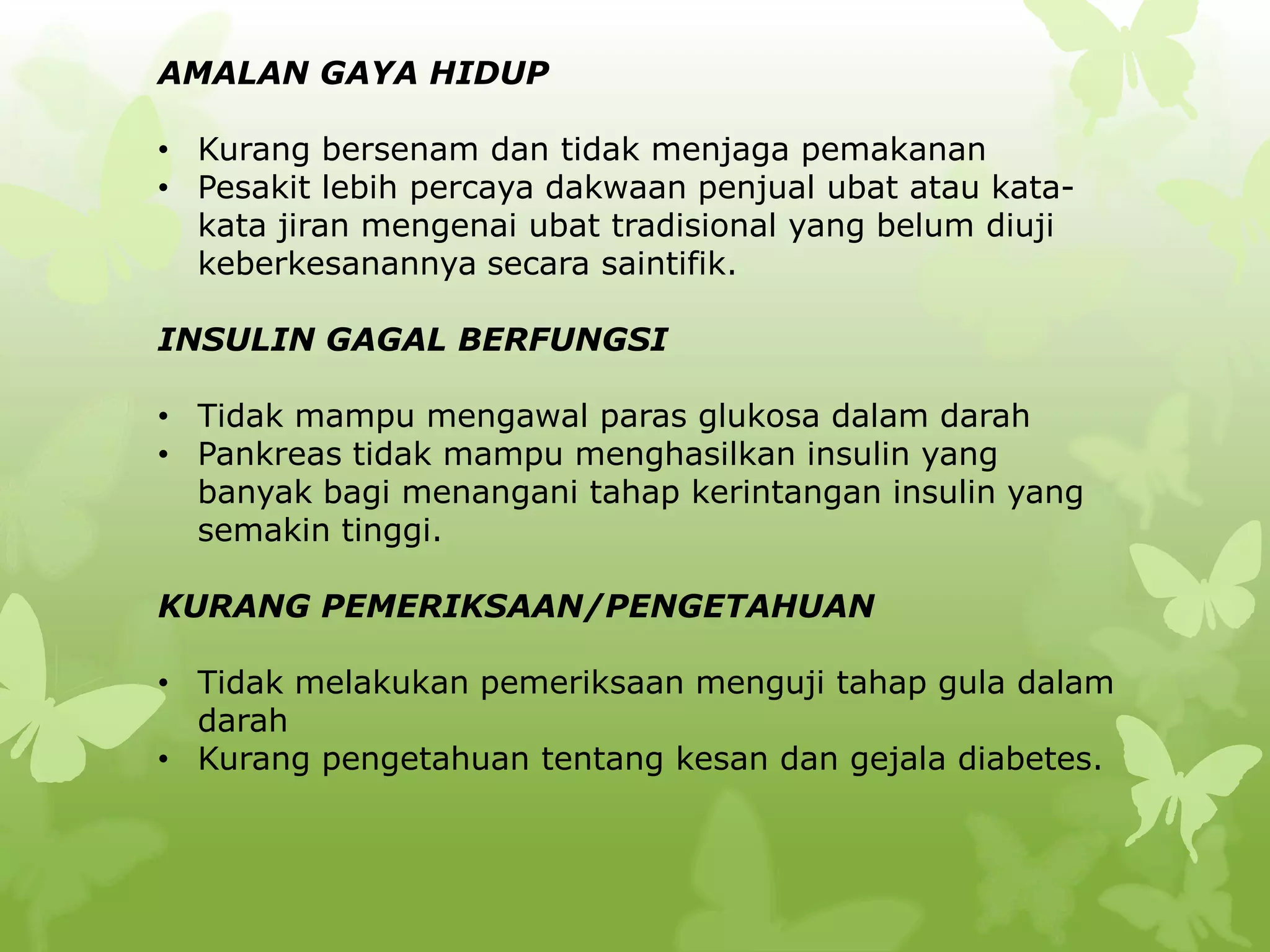 Diabetes punca penyakit kronik lain | PPTX