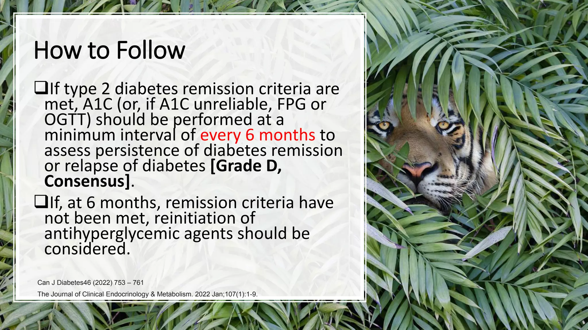 Diabetes Remission and Prevention | PPTX