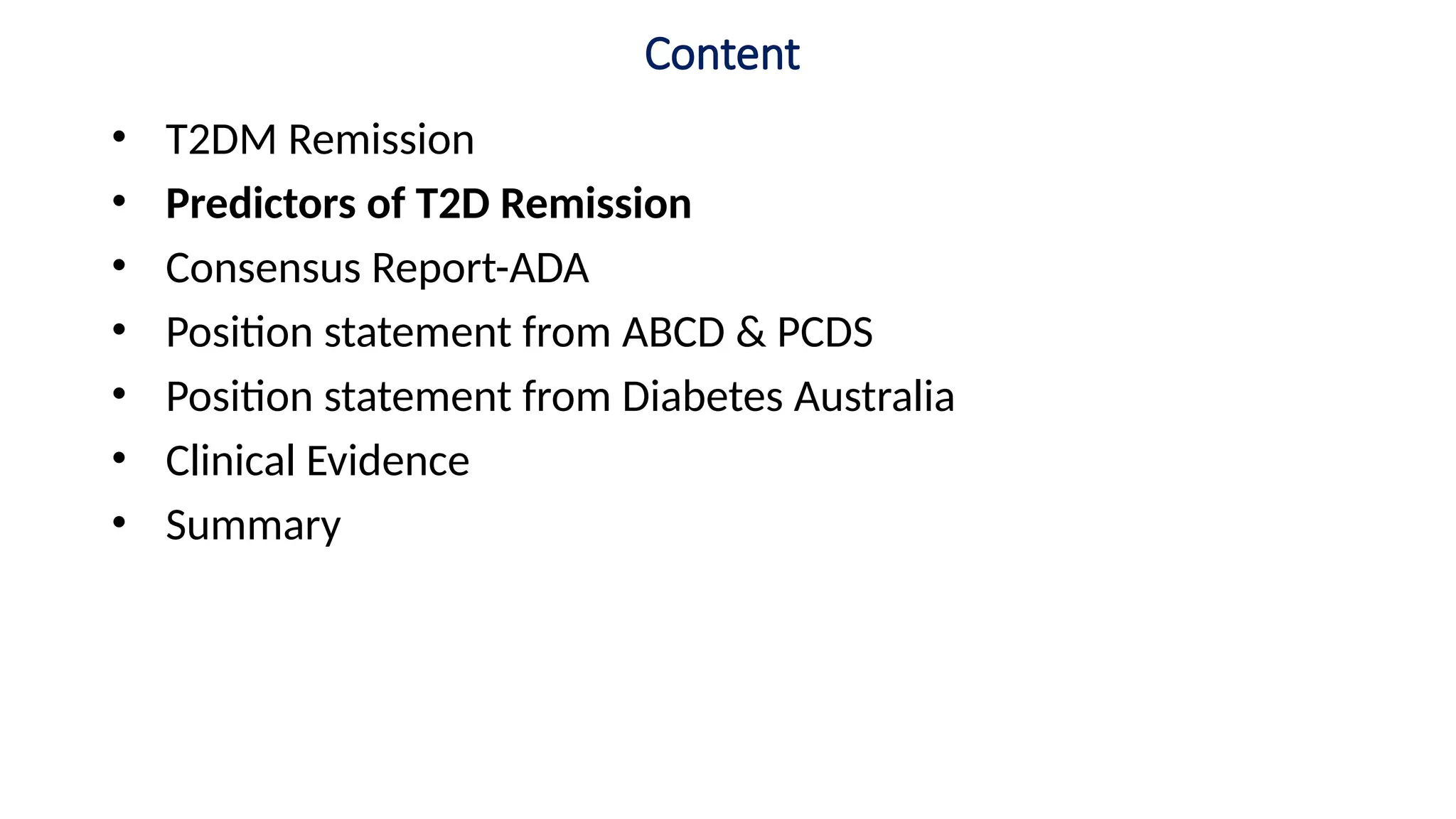Diabetes Reversal and Remission an update in 2022 - Copy.pptx
