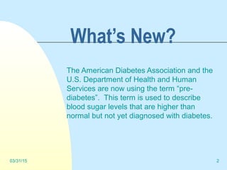 Diabetes Seminar 2002 | PPT