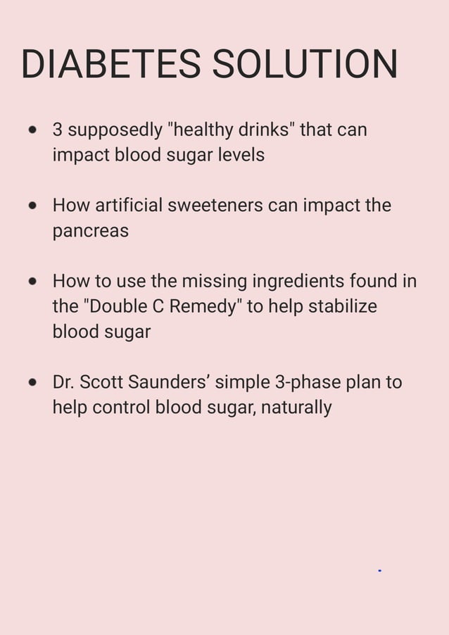 Diabetes solution kit | PDF