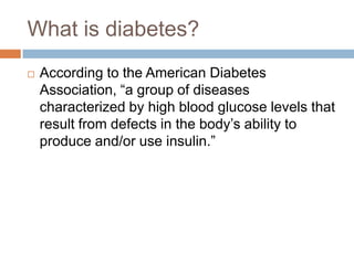 Diabetes speech | PPT