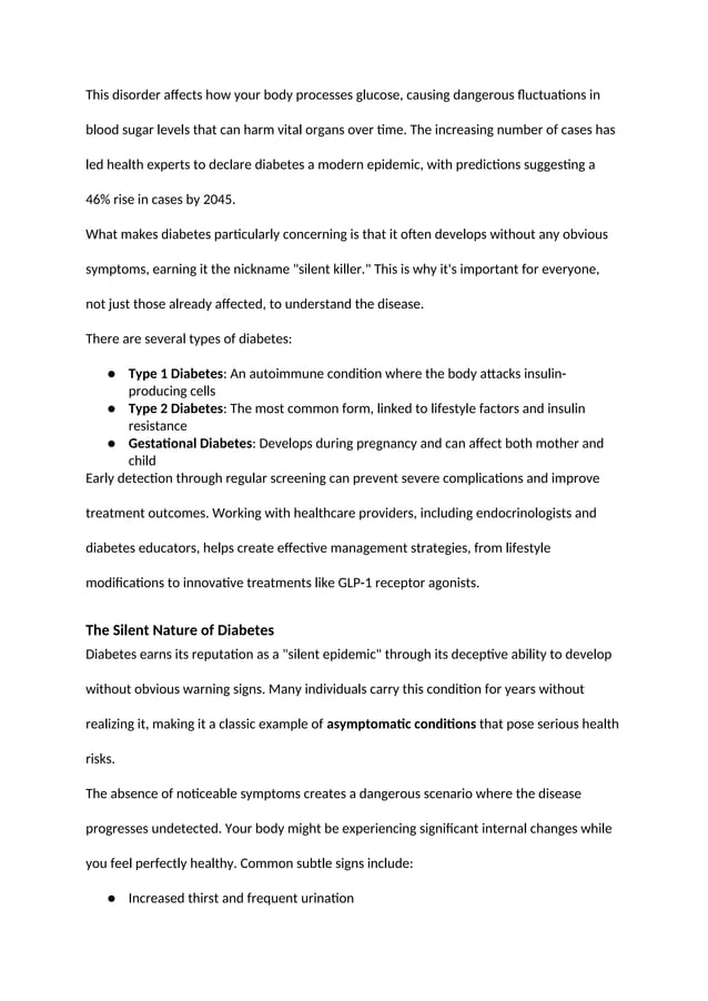 Diabetes The Sugar Trap: Unmasking the Silent Epidemic.docx