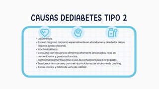 DIABETES TIPO 1 Y 2 . el órgano dañado es el pancreaspdf | PDF