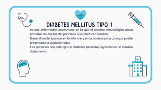 DIABETES TIPO 1 Y 2 . el órgano dañado es el pancreaspdf | PDF