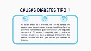 DIABETES TIPO 1 Y 2 . el órgano dañado es el pancreaspdf | PDF