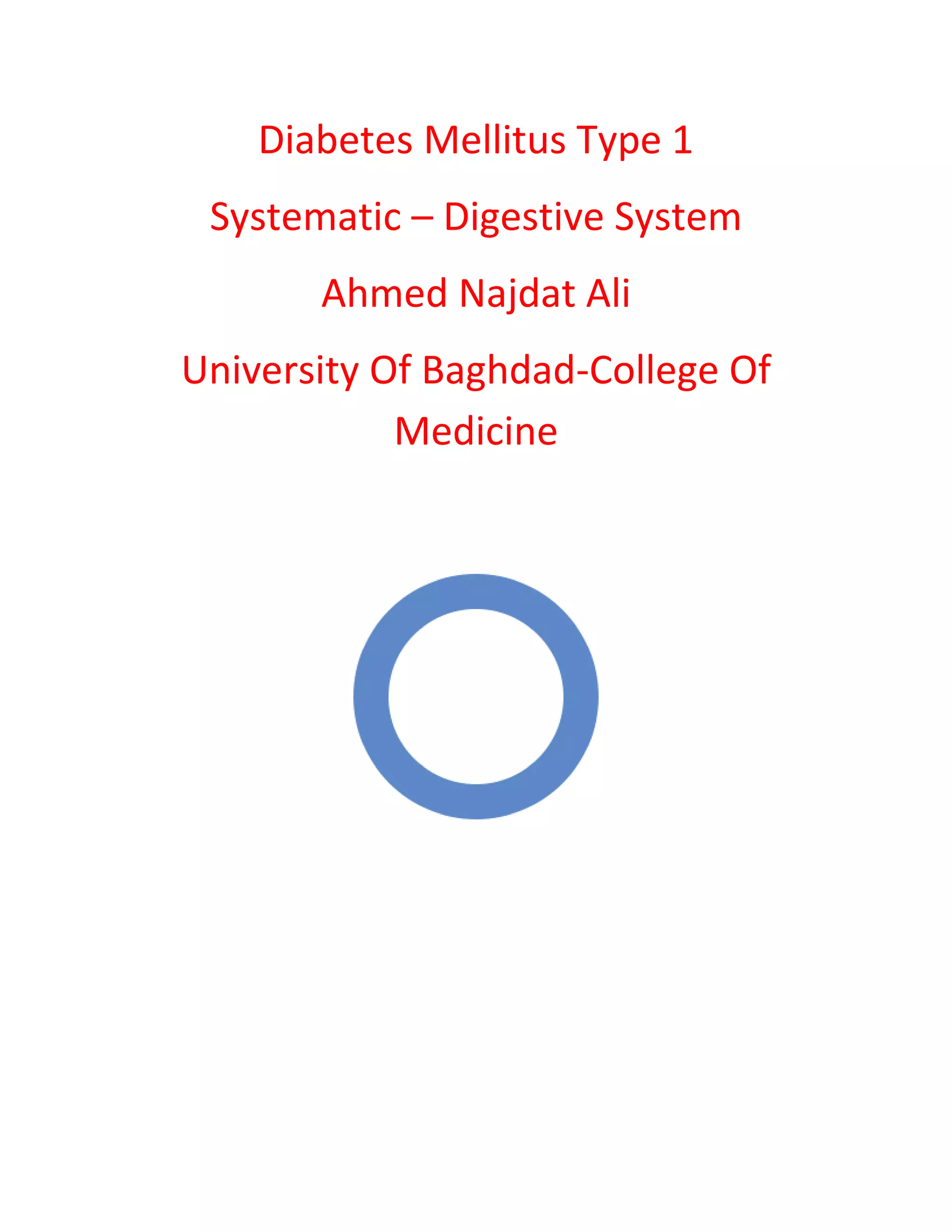 Diabetes type 1 | PDF