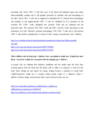 Case Study On Diabetes type 1 case study | DOCX