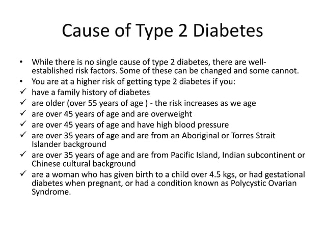 Diabetes type 2 | PPT | Free Download