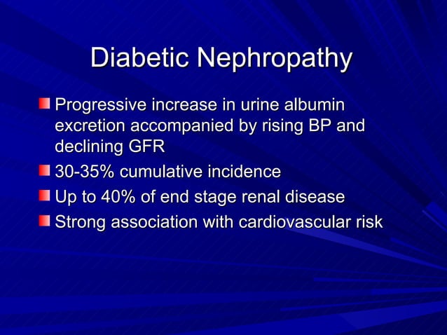 Diabetic Nephropathy | PPT