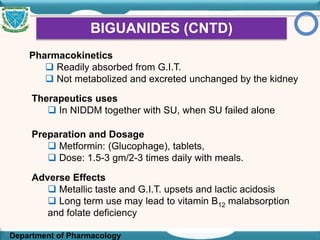 Diabetic and antidiabetic drugs | PPTX