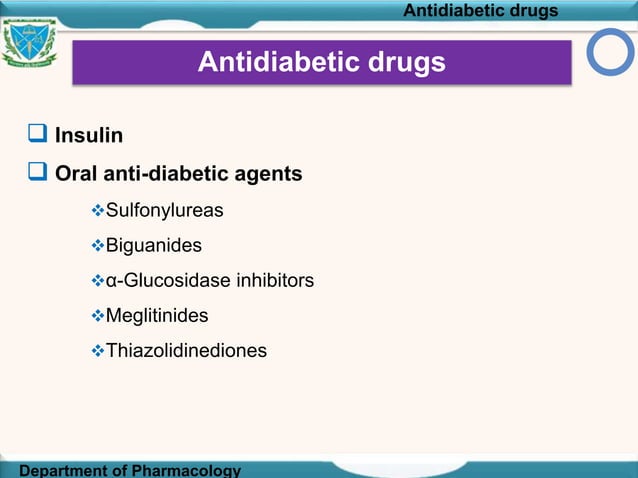 Diabetic and antidiabetic drugs | PPTX