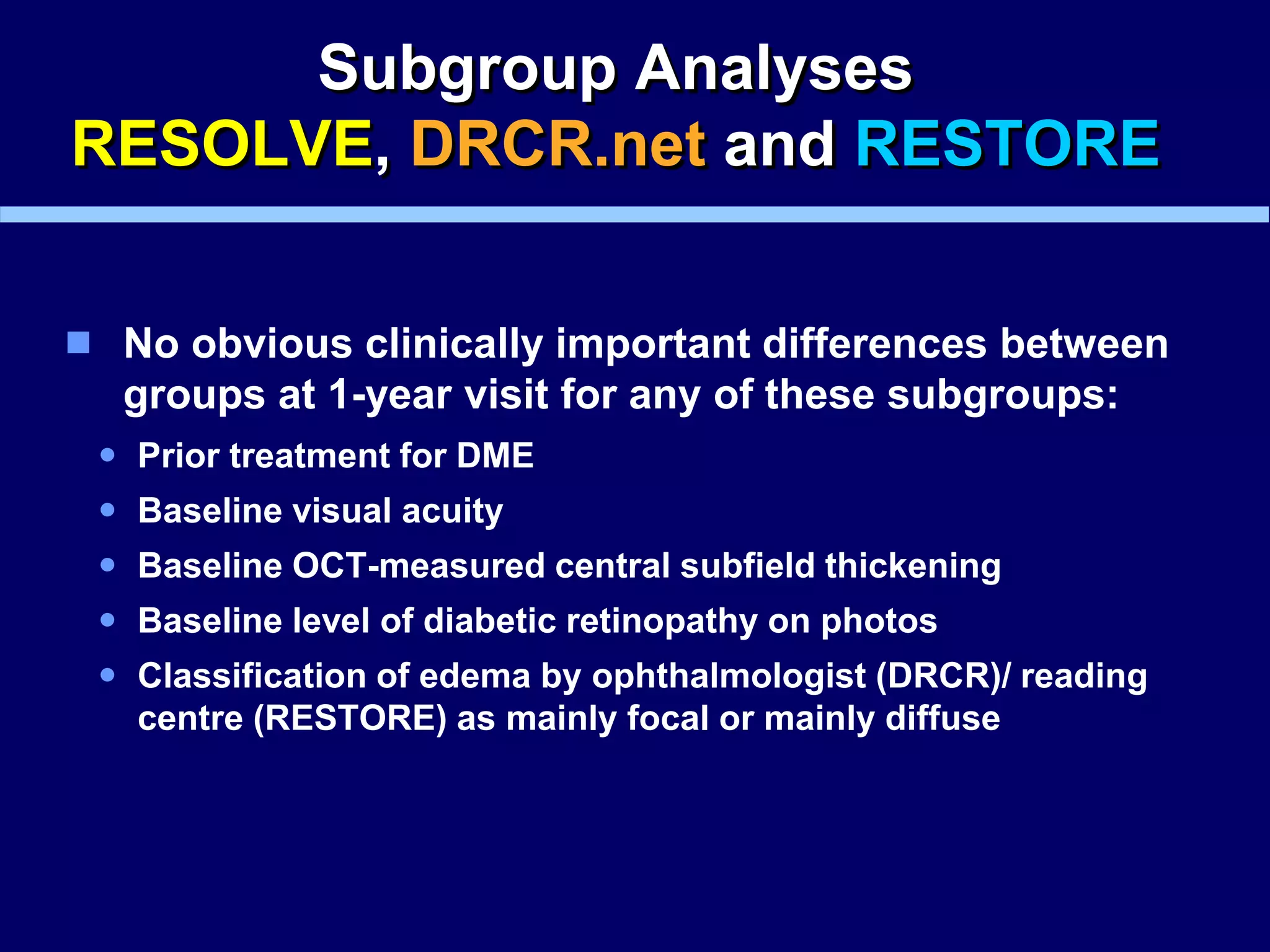 Diabetic MACULAR EDEMA | PPT