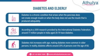 Diabetic care -The need for elders to check it fine and treat it right ...