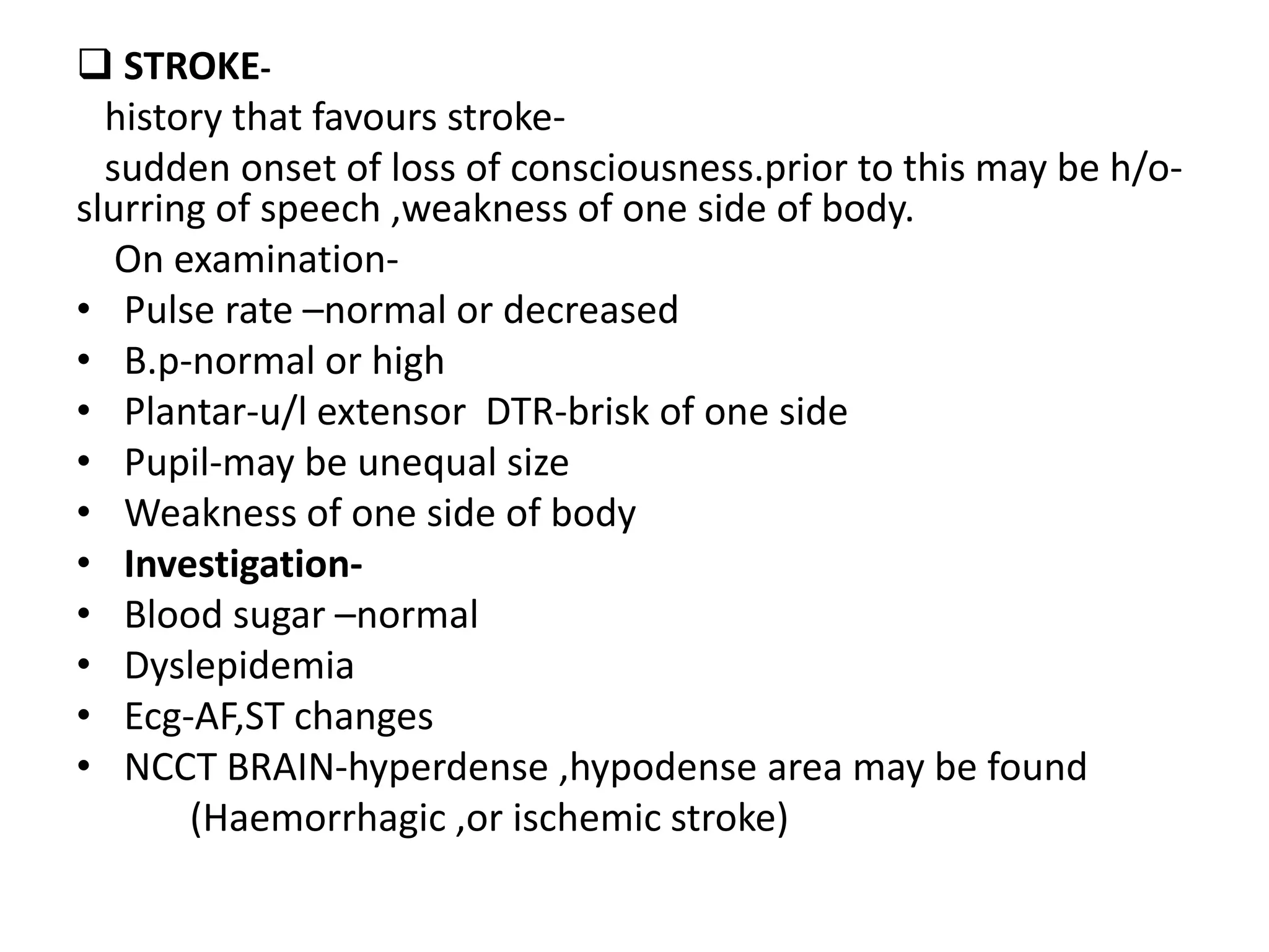 APPROACH TO A CASE OF COMA IN DIABETIC PATIENT | PPTX