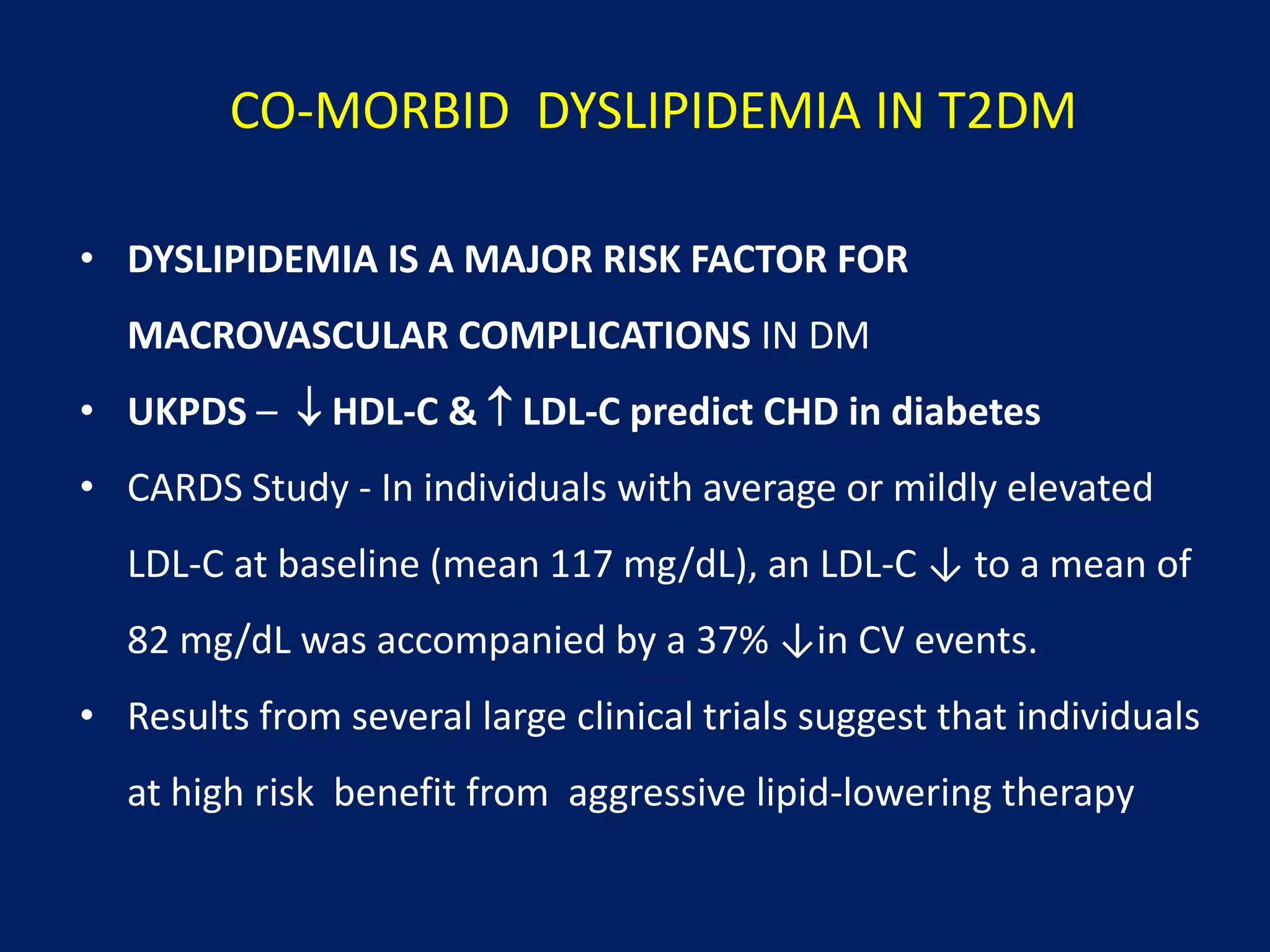 Diabetic dyslipidemia and residual risk by Dr. Vaibhav Yawalkar MD DM ...