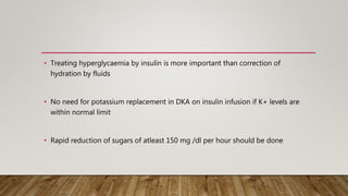 Hyperglycaemic emergencies | PPTX