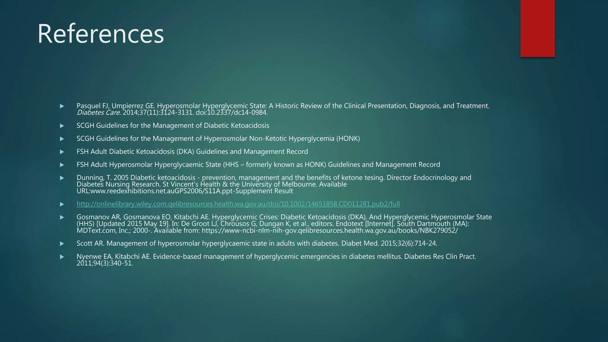 Diabetic emergency management | PPTX