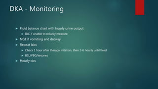 Diabetic emergency management | PPTX