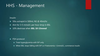 Diabetic emergency management | PPTX