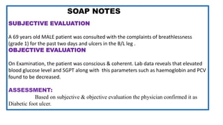 a case presentation on diabetic foot/ case study on diabetic foot. | PPTX