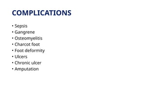 DIABETIC FOOT.....powerpoint for surgery | PPTX
