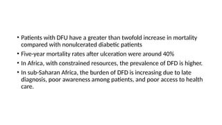 DIABETIC FOOT. Anatomy, physiology, risk factors and management | PPTX