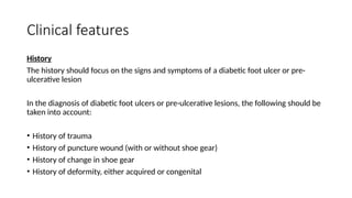 DIABETIC FOOT. Anatomy, physiology, risk factors and management | PPTX
