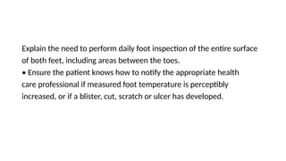 DIABETIC FOOT. Anatomy, physiology, risk factors and management | PPTX