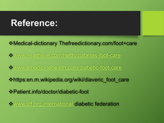 Diabetic Foot Care | PPTX
