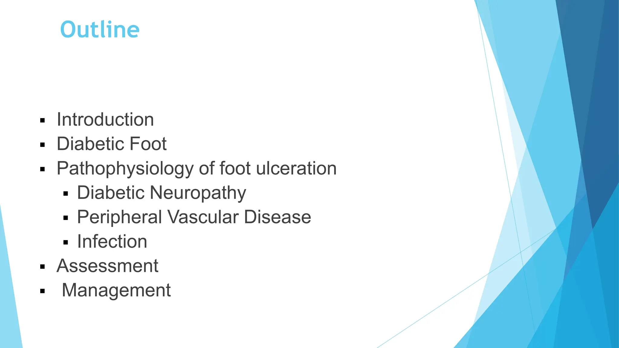 Diabetic Foot management protocol for medical students | PPTX