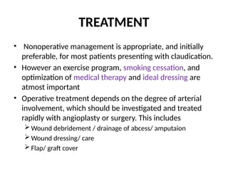 DIABETIC FOOT ULCER clinical features and management | PPTX