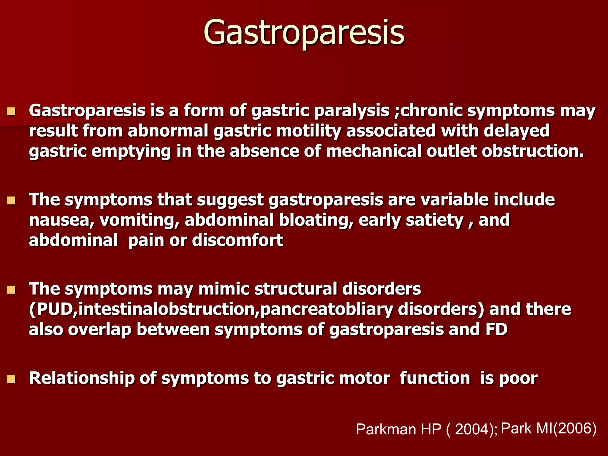 Diabetic gastroparesis | PPTX