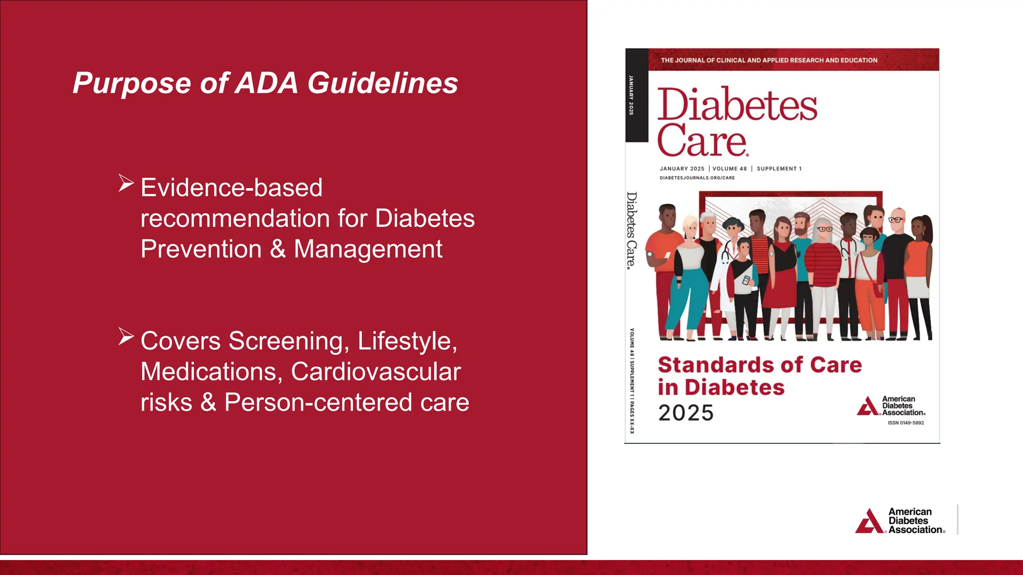 ADA Diabetes guideline 2025- Prevention, Monitoring & Comprehensive ...