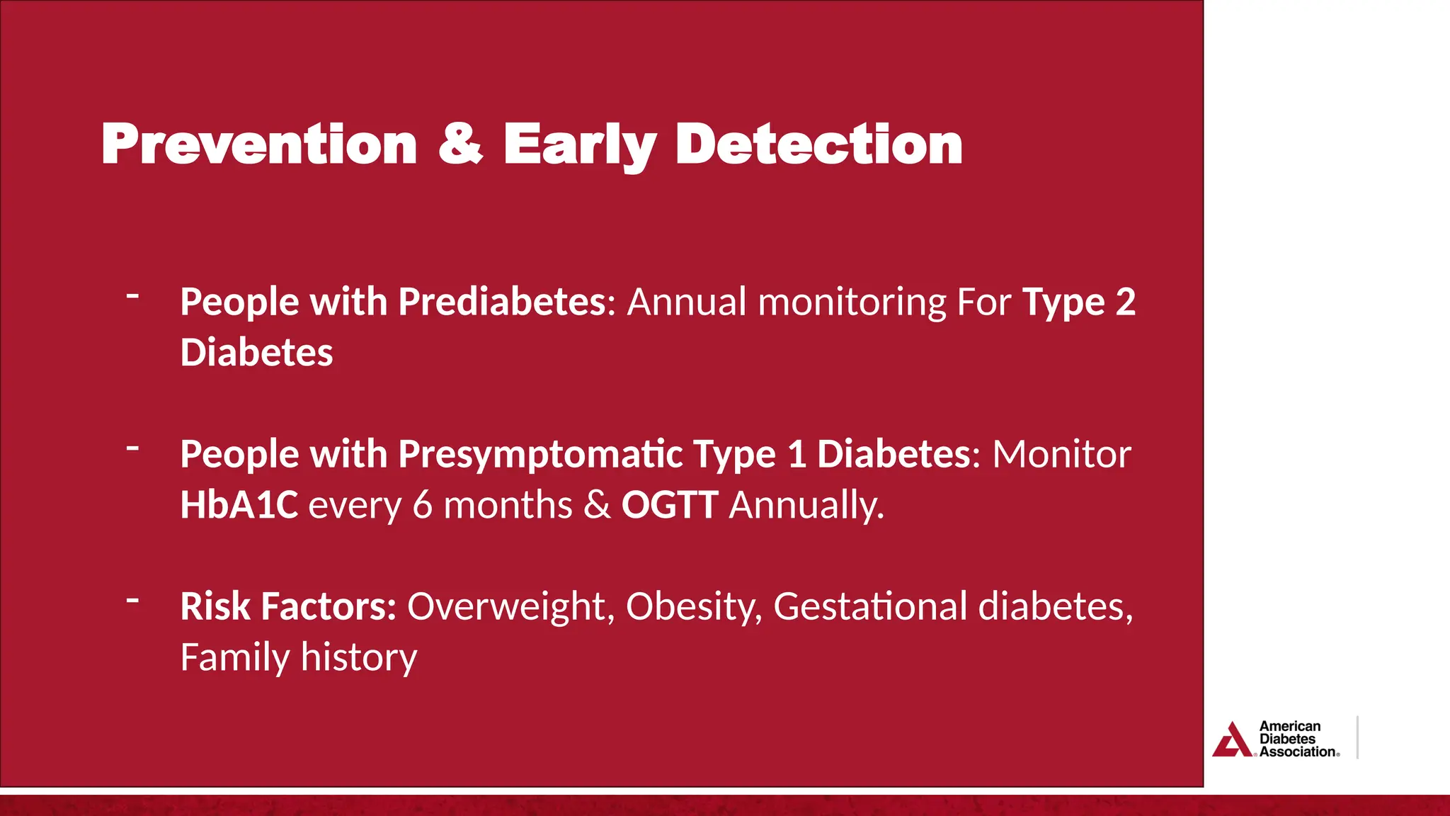ADA Diabetes guideline 2025- Prevention, Monitoring & Comprehensive ...